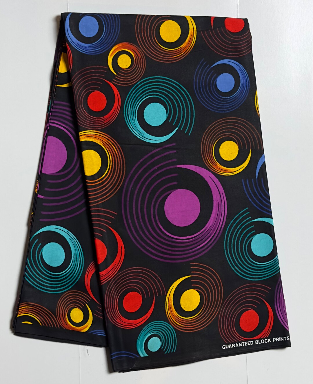 African Print Fabric, Ankara - Yellow, Red, Purple Fabric - Etsy