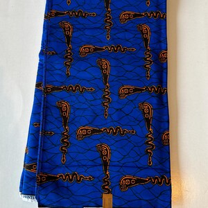 African Print Fabric, Ankara - Blue Fabric - Etsy