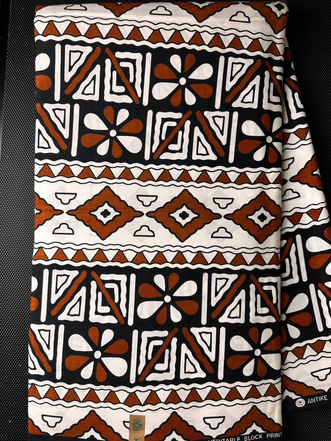African Fabric - Ankara - African Clothing - Brown African Fabric ...