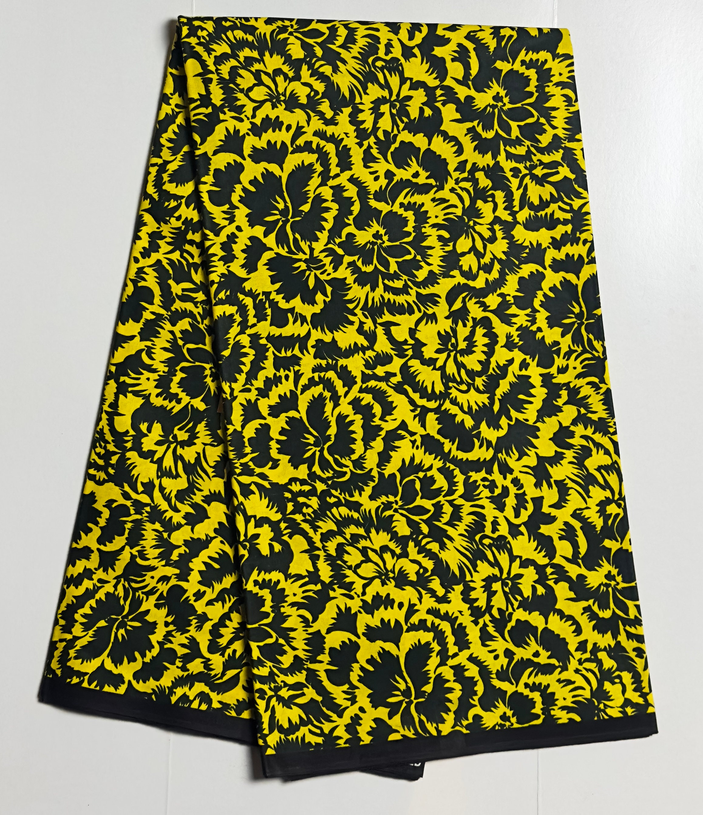African Print Fabric, Ankara - Yellow Fabric - Etsy