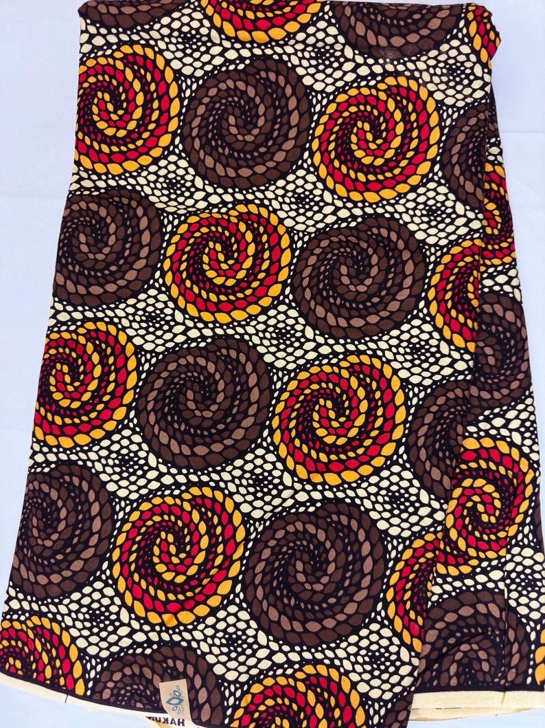 African Fabric - Ankara - African Clothing - Ankara Print - Brown ...