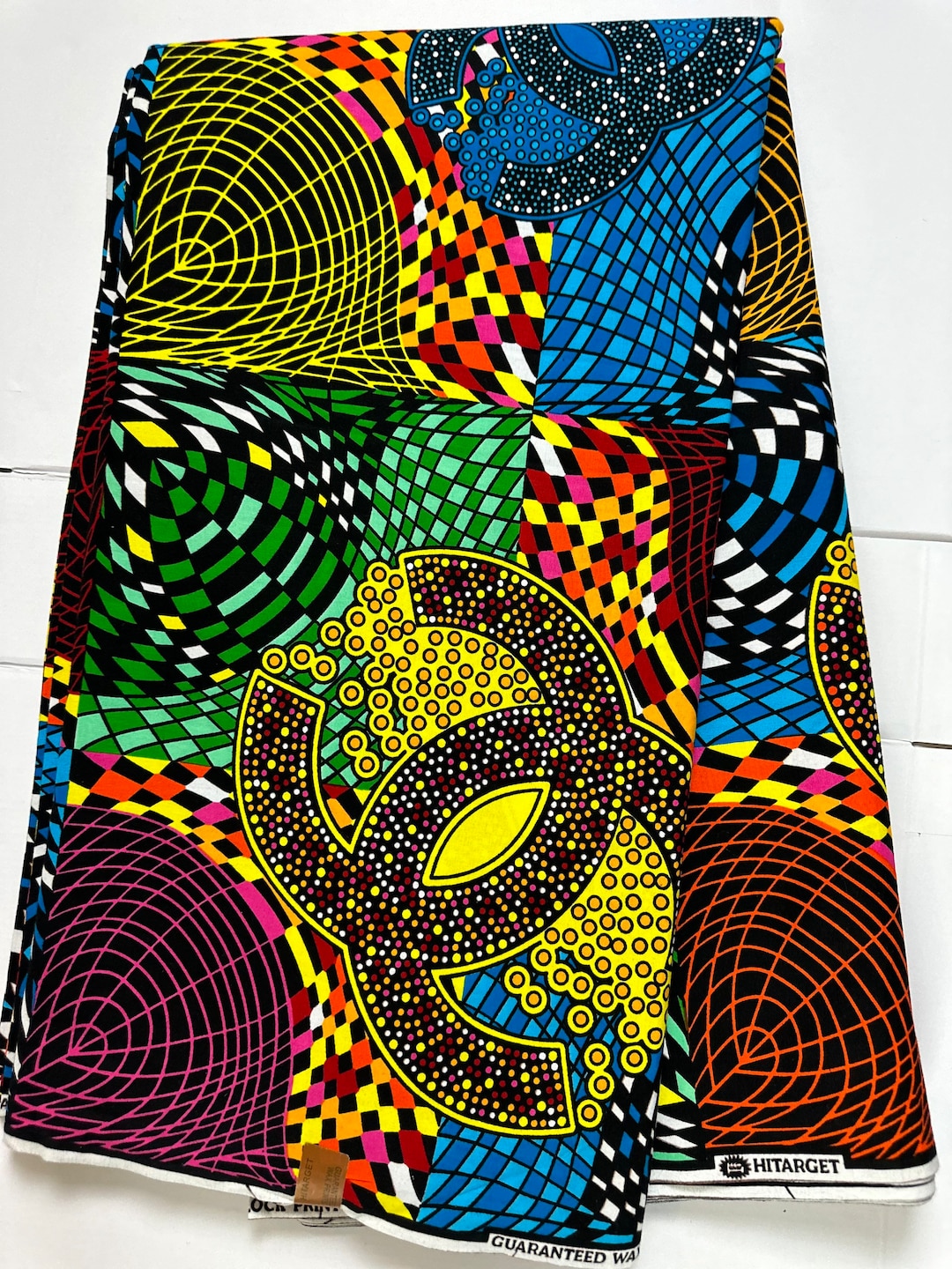 African Fabric - Yellow Ankara - African Clothing - Craft Fabric ...