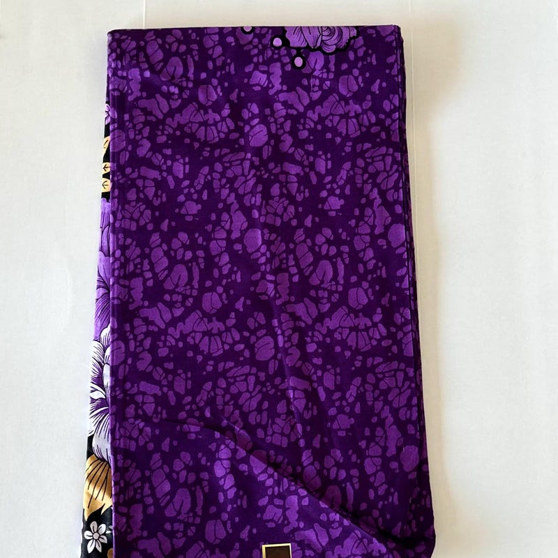 Purple African Fabric - Etsy