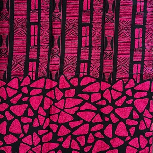 African Print Fabric, Ankara - Pink Fabric - Etsy