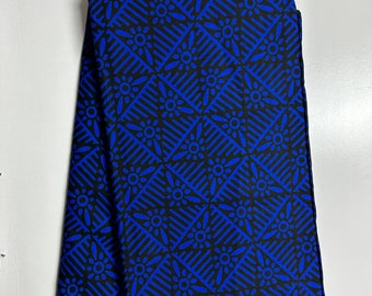 African Print Fabric, Ankara Blue Fabric - Etsy