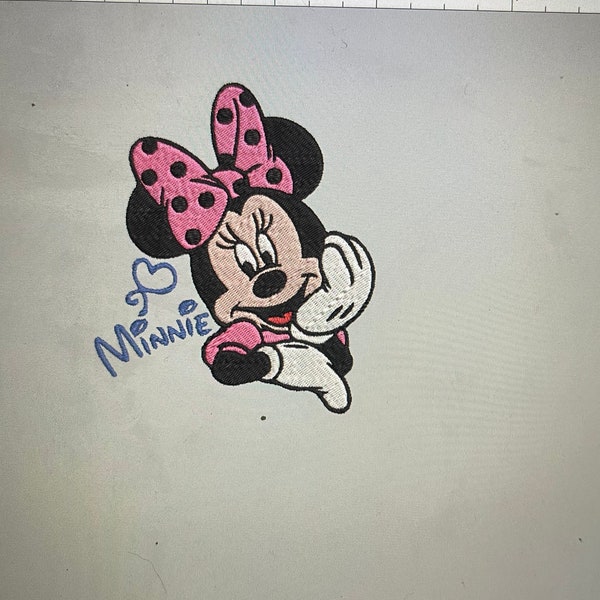 Minnie Mouse Embroidery Design - Etsy