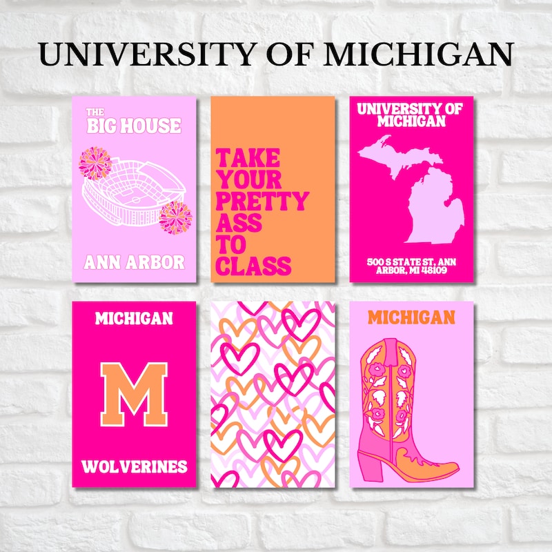University of Michigan Decor - Etsy