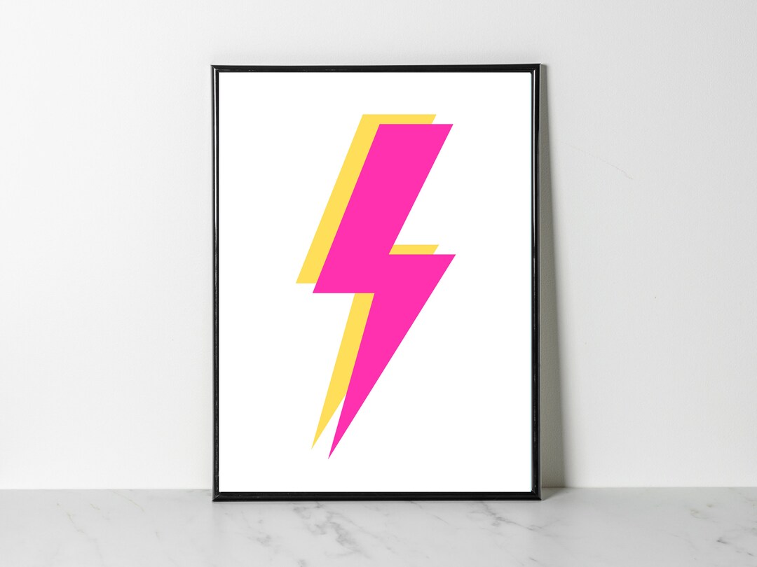 Preppy Lightning Bolt (digital Download) Preppy Wall Art Preppy College ...