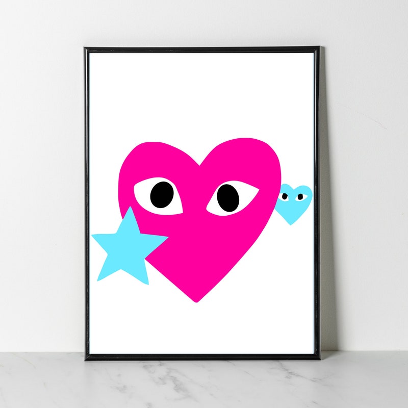 Preppy Heart Wallpaper - Etsy