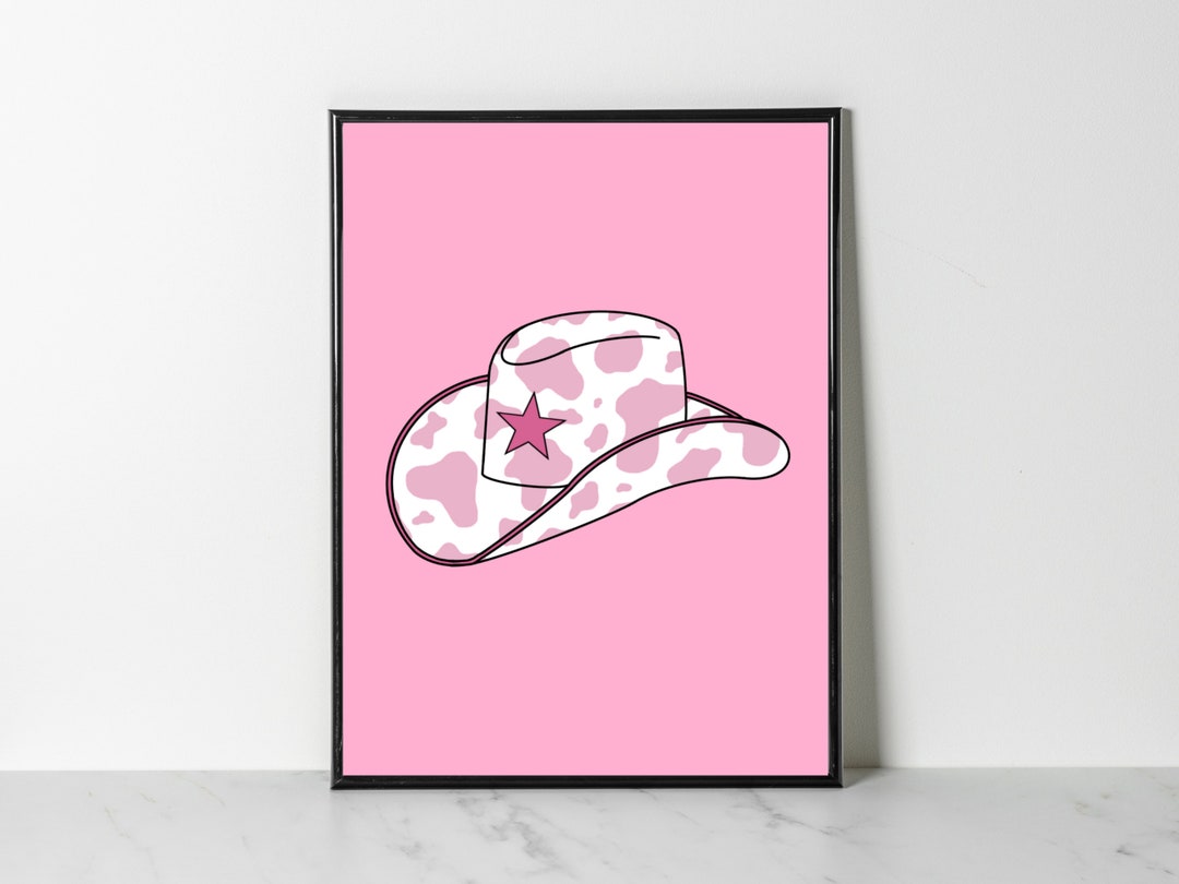 Cowgirl Hat Western Preppy (digital Download) Preppy Wall Art Preppy ...
