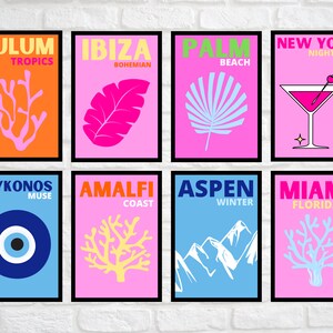 Preppy Beach Posters (digital Download) Preppy Beach Wall Art Preppy ...