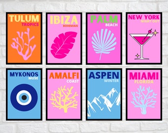 Travel Posters Preppy - Etsy