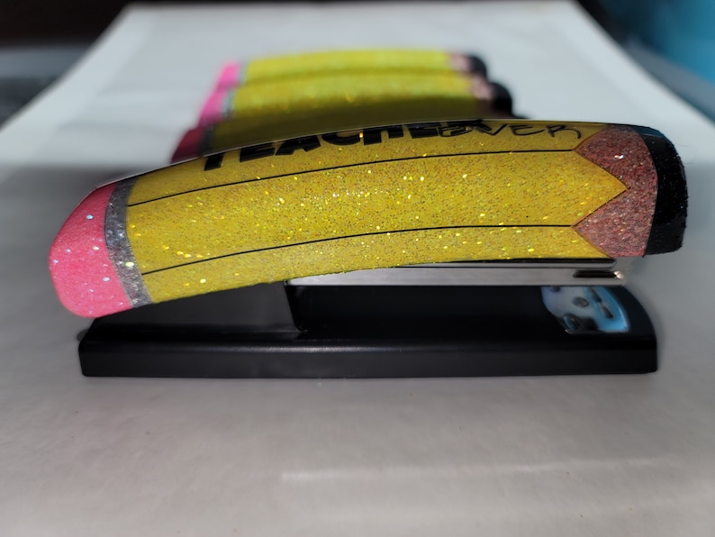 Best Teacher Ever Epoxy and Glitter Stapler, Customizable - Etsy