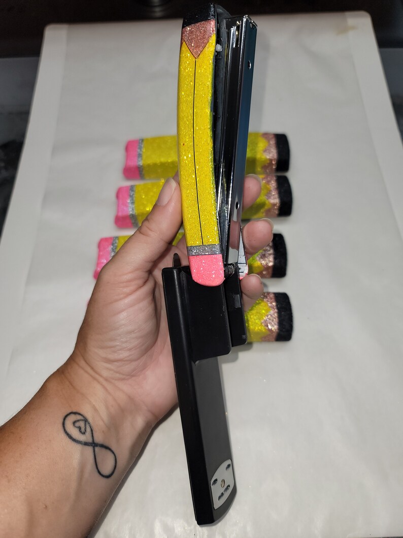Best Teacher Ever Epoxy and Glitter Stapler, Customizable - Etsy