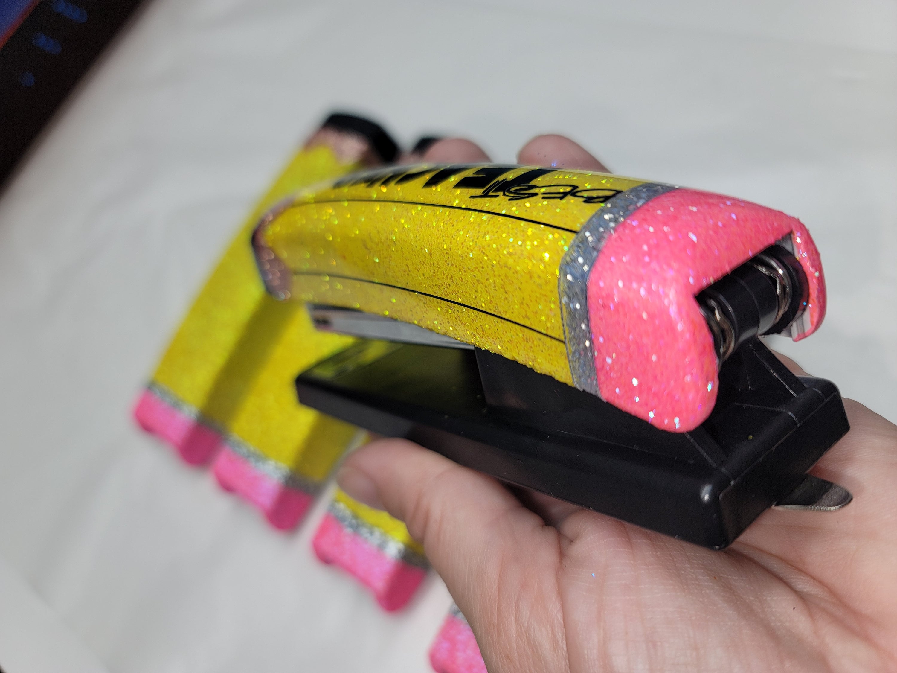 Best Teacher Ever Epoxy and Glitter Stapler, Customizable - Etsy