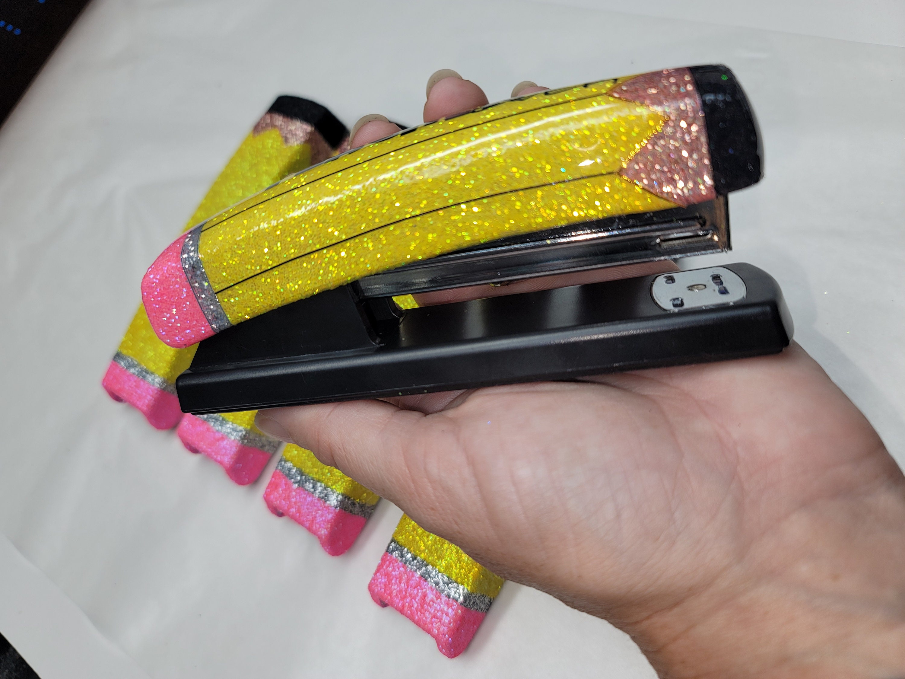 Best Teacher Ever Epoxy and Glitter Stapler, Customizable - Etsy