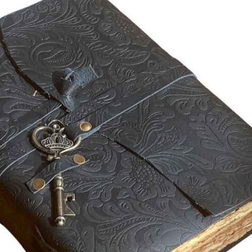 Embossed Leather Journal 240 Vintage Pages Handmade to - Etsy