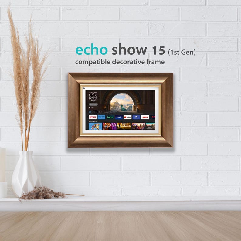 Bronz Frame for Echo Show, Decorative Bezel - Etsy