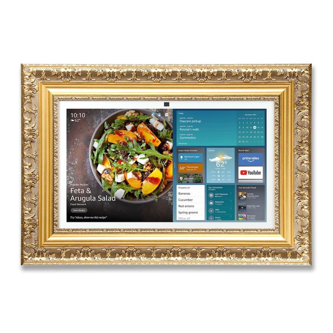 Rustic Gold Frame for Echo Show, Decorative Bezel - Etsy
