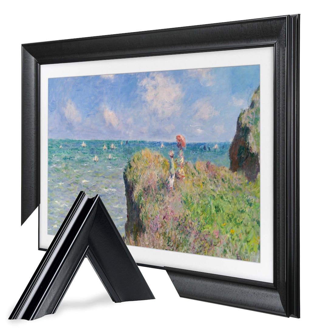 Modern Black TV Frame, Fits All TV Brands, Customizable - Etsy