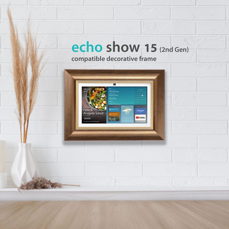 Bronz Frame for Echo Show, Decorative Bezel - Etsy