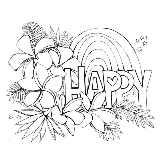 Aloha Coloring Page
