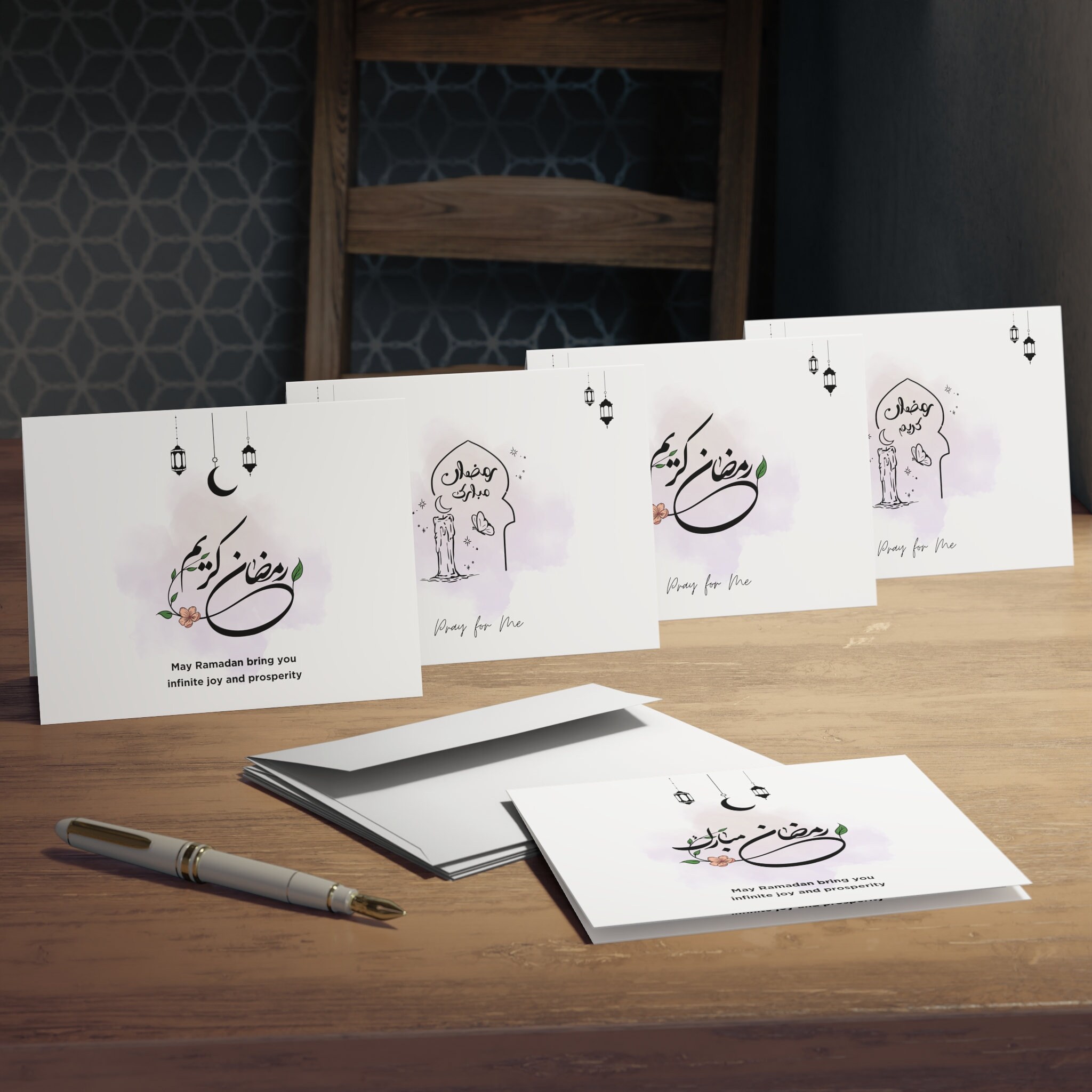 Set of 5 Ramadan Mubarak Cards, Postcards, Ramadan Gifts, Ramadan ...