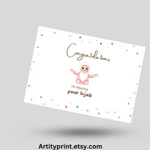 Hijab Congratulation Bundle Cards Congratulations Hijabi, Islamic ...