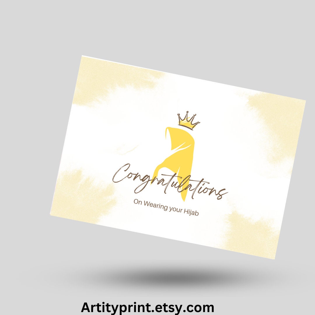 Hijab Congratulation Bundle Cards Congratulations Hijabi, Islamic ...
