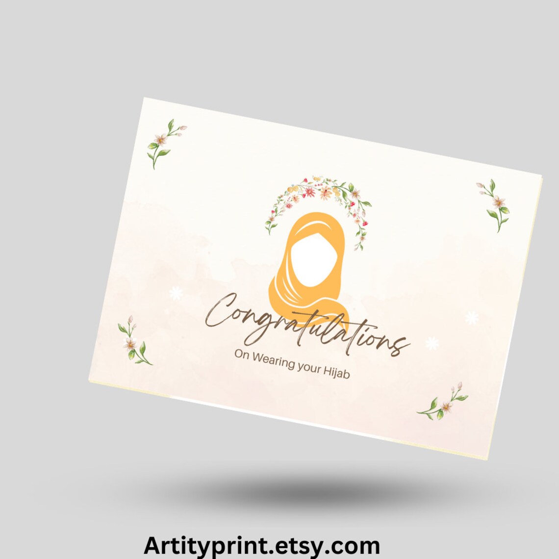 Hijab Congratulation Bundle Cards Congratulations Hijabi, Islamic Greeting Card, Muslimah Crown ...