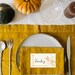 Thanksgiving Dinner Printable Place Cards Template Thanksgiving Name ...