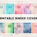 Watercolor Printable Binder / Editable Covers School Binder Printables ...