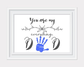 You Rock / Handprint Art / Father's Day Gift / Baby - Etsy