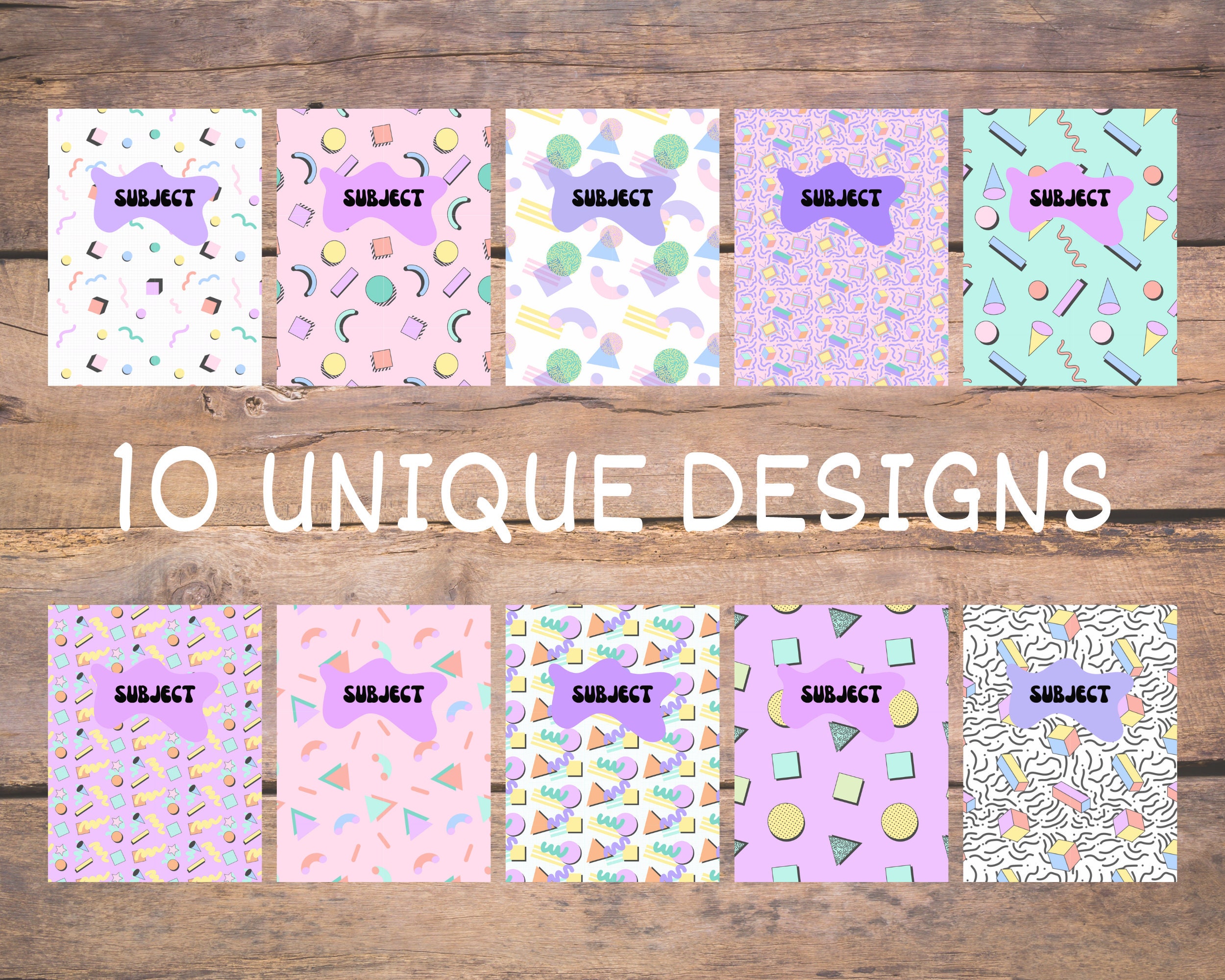 Printable Binder 90s Editable Covers School Binder Printables Use W ...