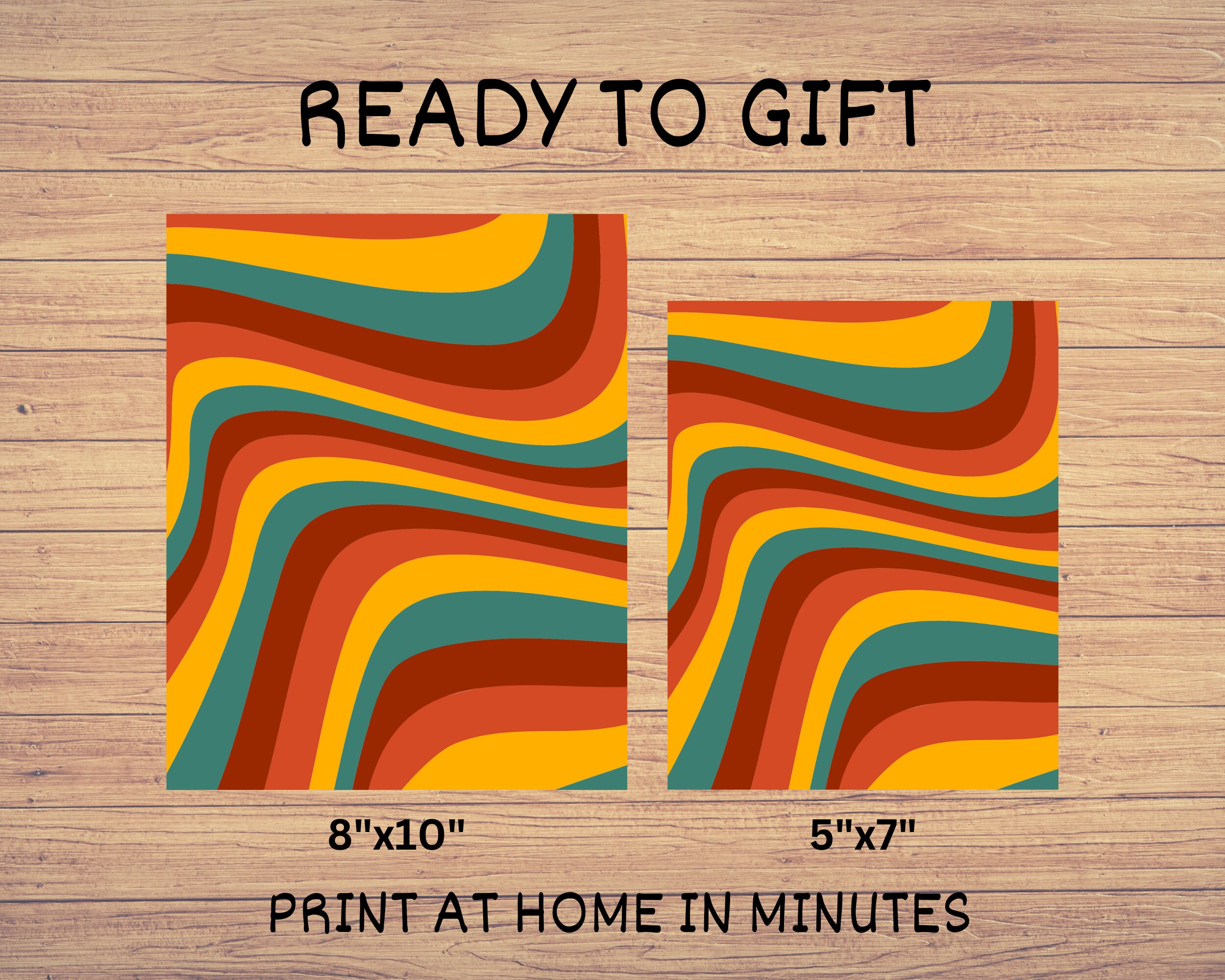 60s Printable Wall Art Bundle of 10 8x10 and 5x7 - Etsy