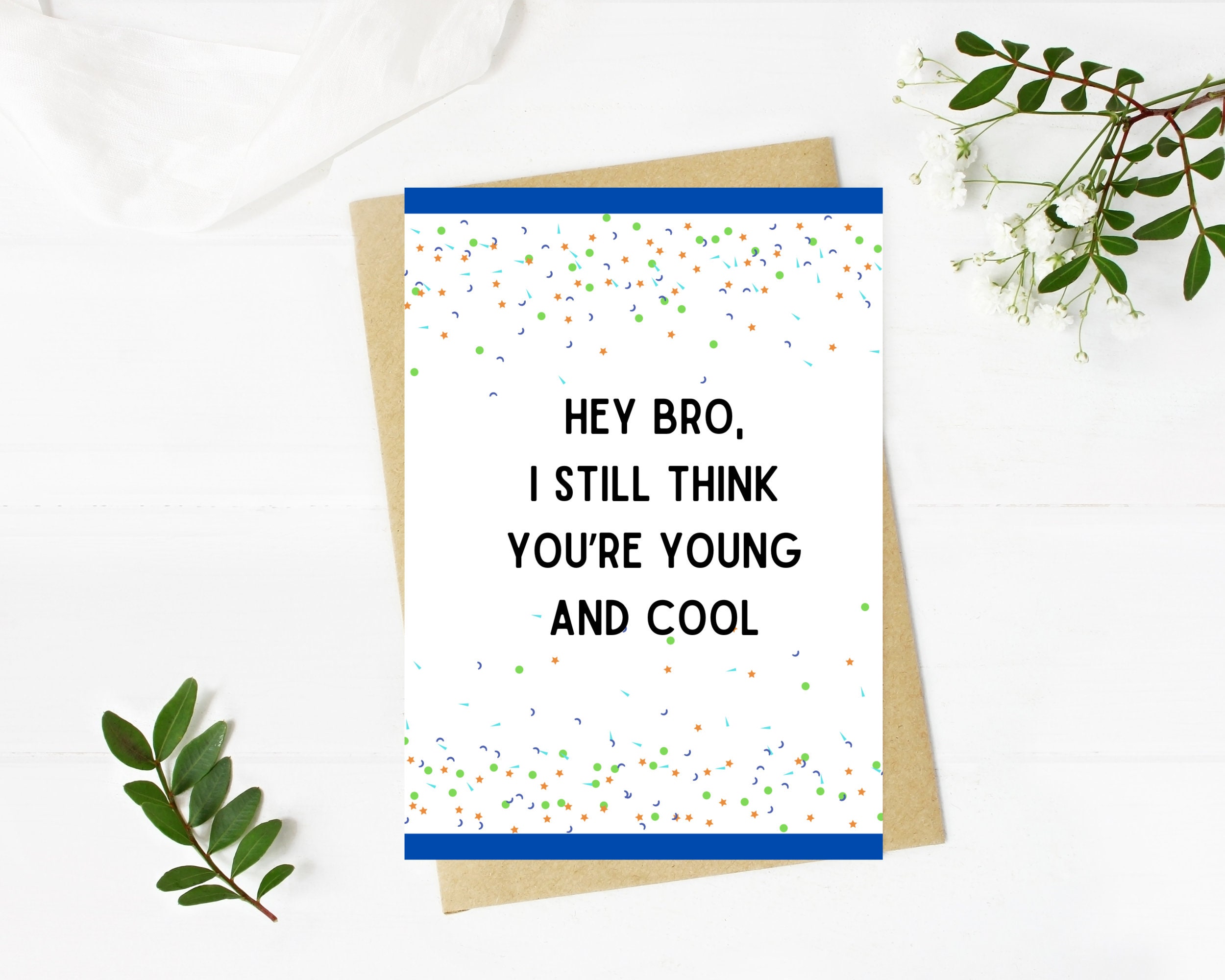 Birthday Card for Men Printable Digital Download Card Print at Home ...