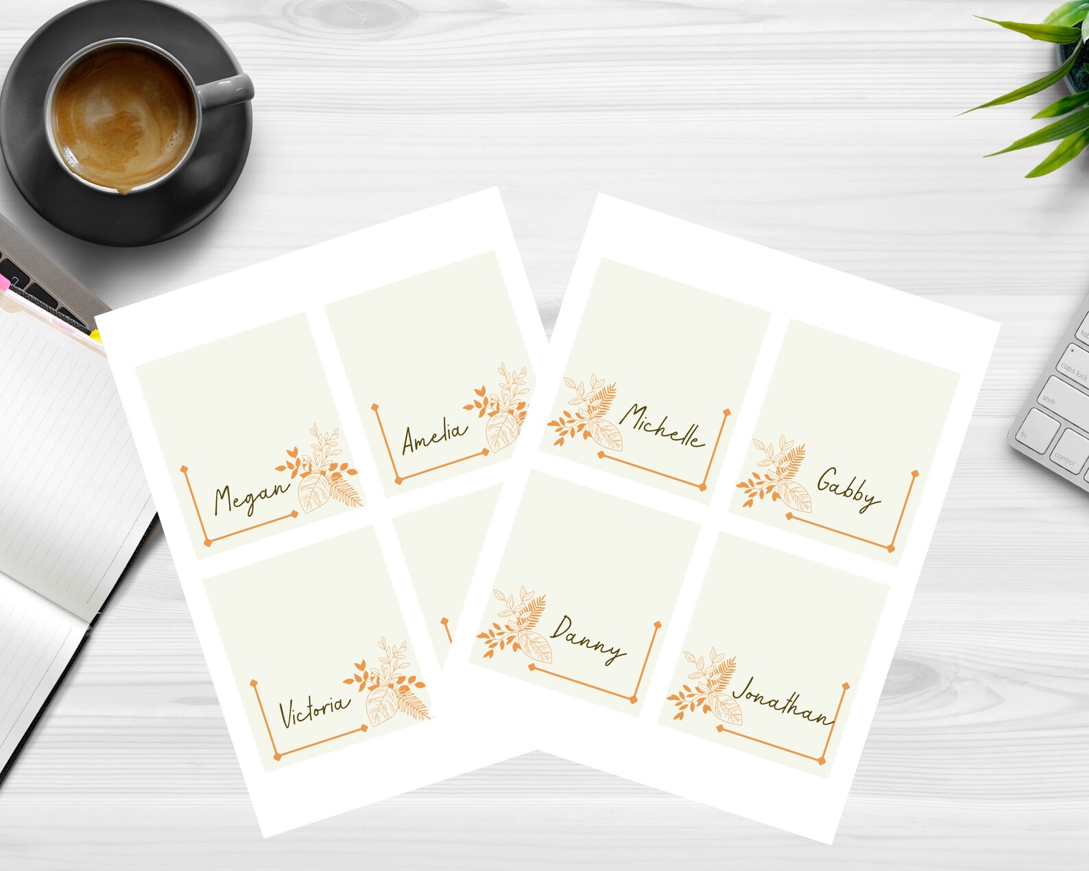 Thanksgiving Dinner Printable Place Cards Template Thanksgiving Name ...