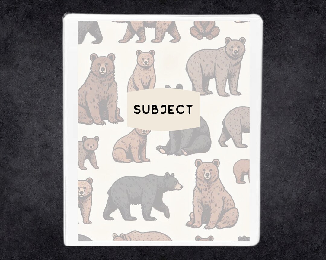 Binder Cover Printable Animal Printable Binder Cover for High School ...