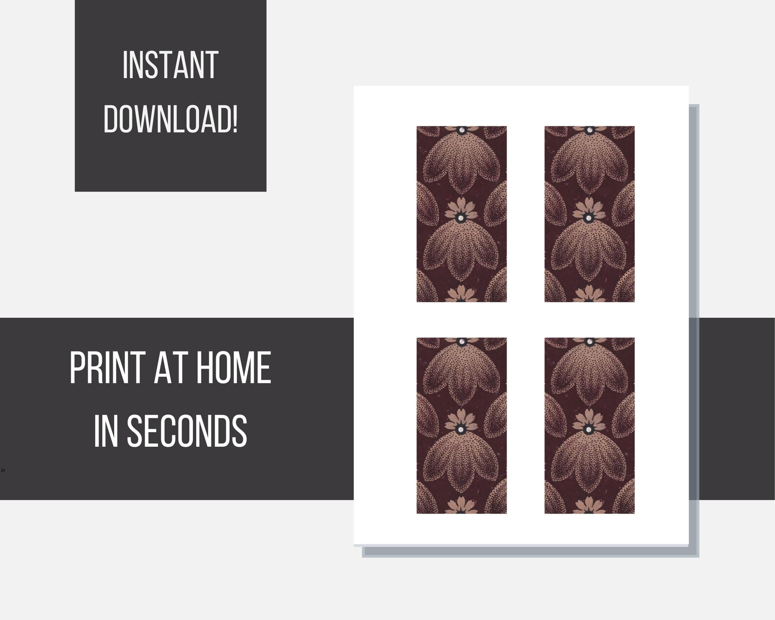 Printable Price Tag Antique Design Vintage Printable Hang Tag Small ...