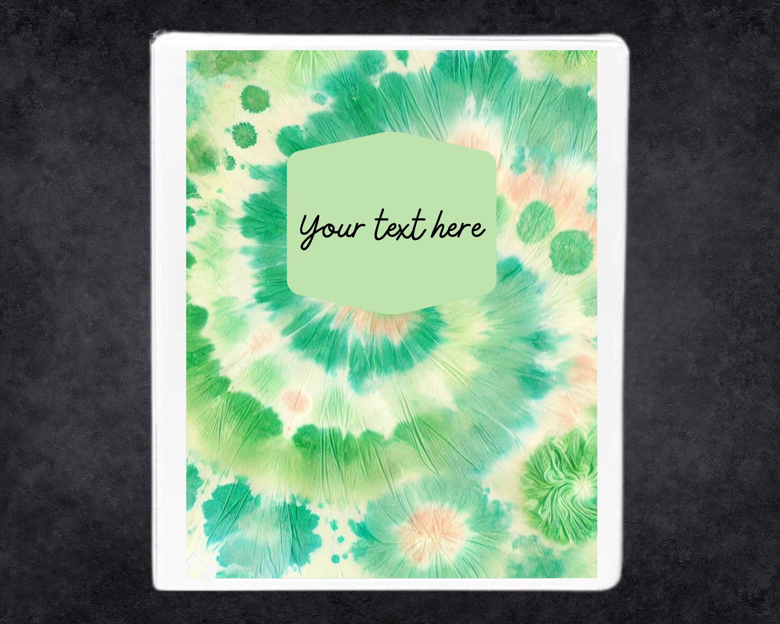 Binder Cover Printable Tie Dye Printable Binder Cover for High School ...