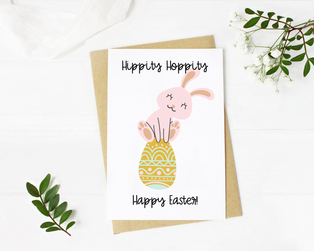 Printable Easter Card Easter Printable Kid's Card Digital Download ...