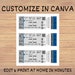 Printable Football Ticket EDITABLE Football Game Ticket Template ...