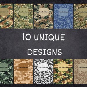 Camo Printable Binder / Editable Covers School Binder Printables - Use ...
