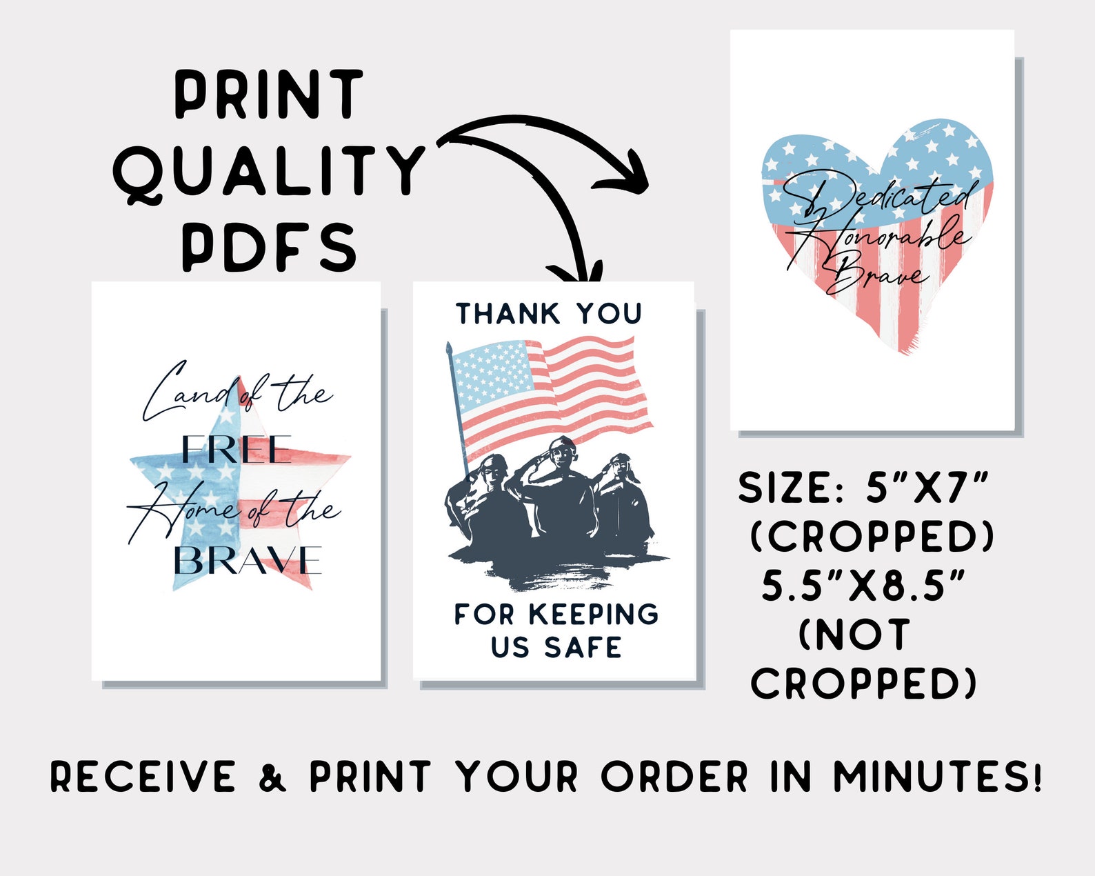 Memorial Day Armed Forces Day Card Printable Print at Home Card Veteran ...