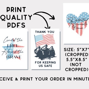 Memorial Day Armed Forces Day Card Printable Print at Home Card Veteran ...