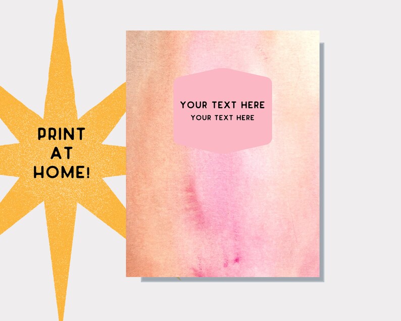 Watercolor Printable Binder / Editable Covers School Binder Printables ...