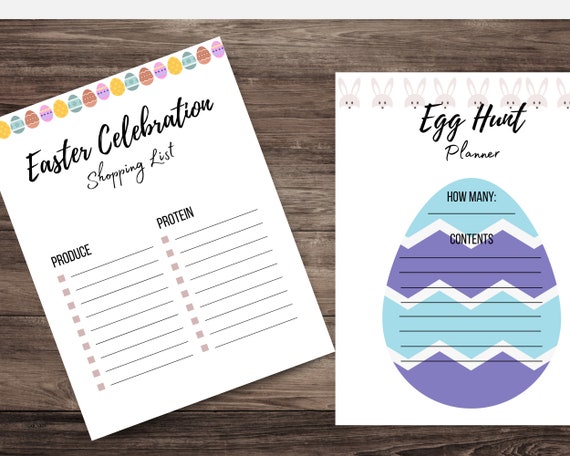 Easter Planner Printable/ Print at Home or Use With Good | Etsy