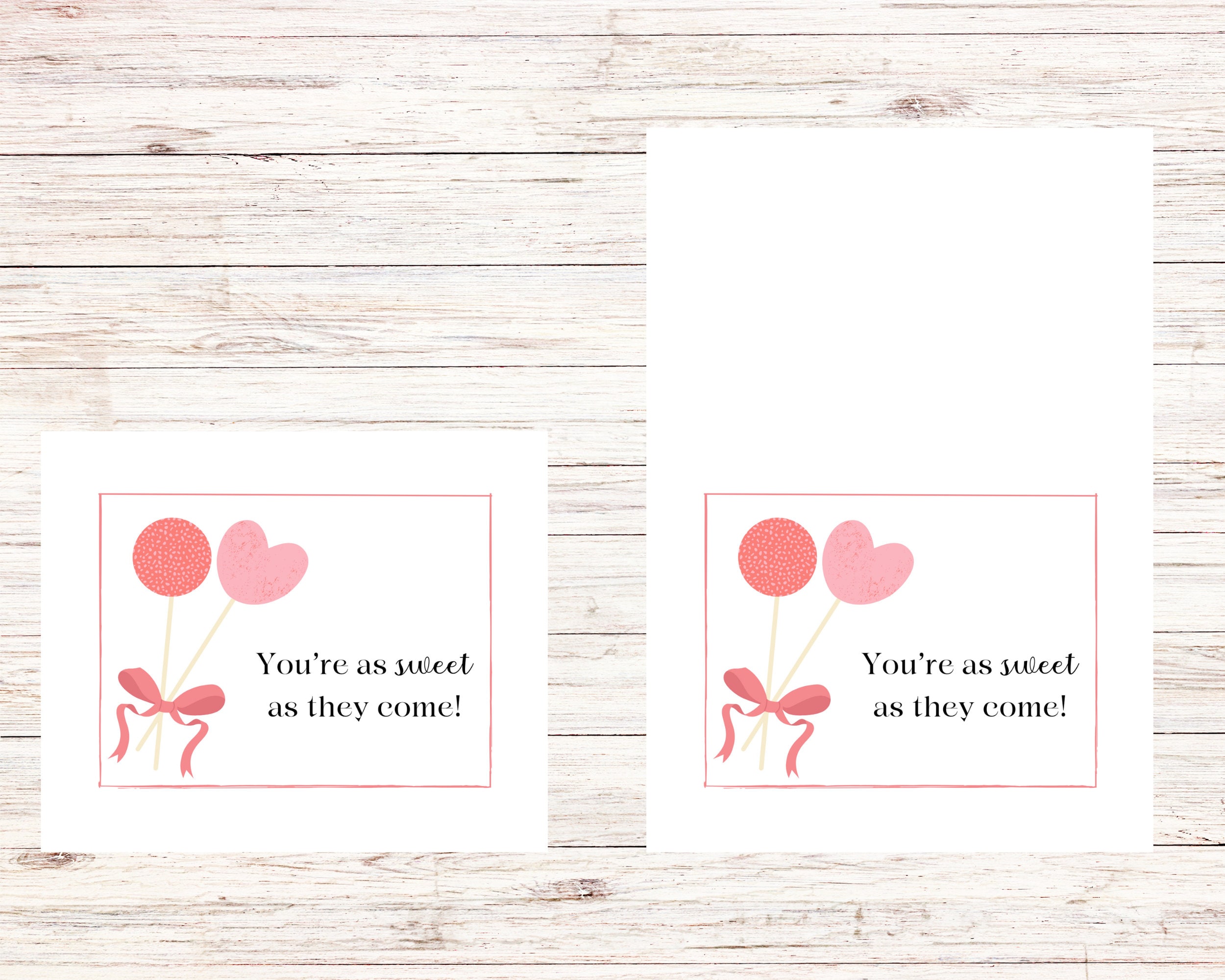 Valentine's Day Printable Kid's Card/ Print at Home Valentine's Day ...