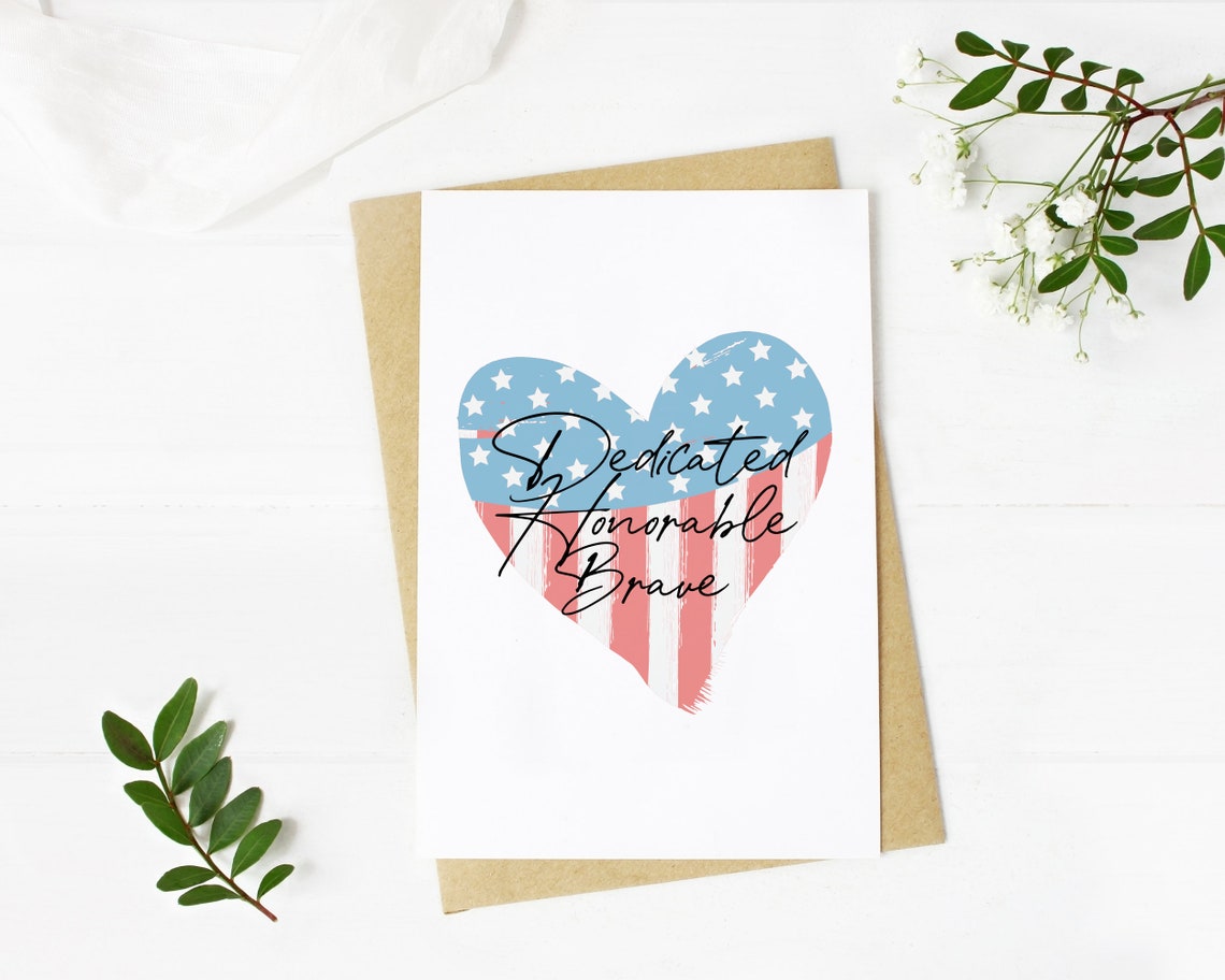Memorial Day Armed Forces Day Card Printable Print at Home Card Veteran ...