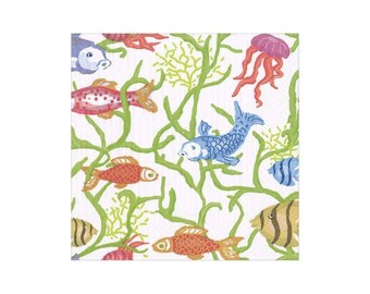 Paper Napkins Tropical Fish - Etsy
